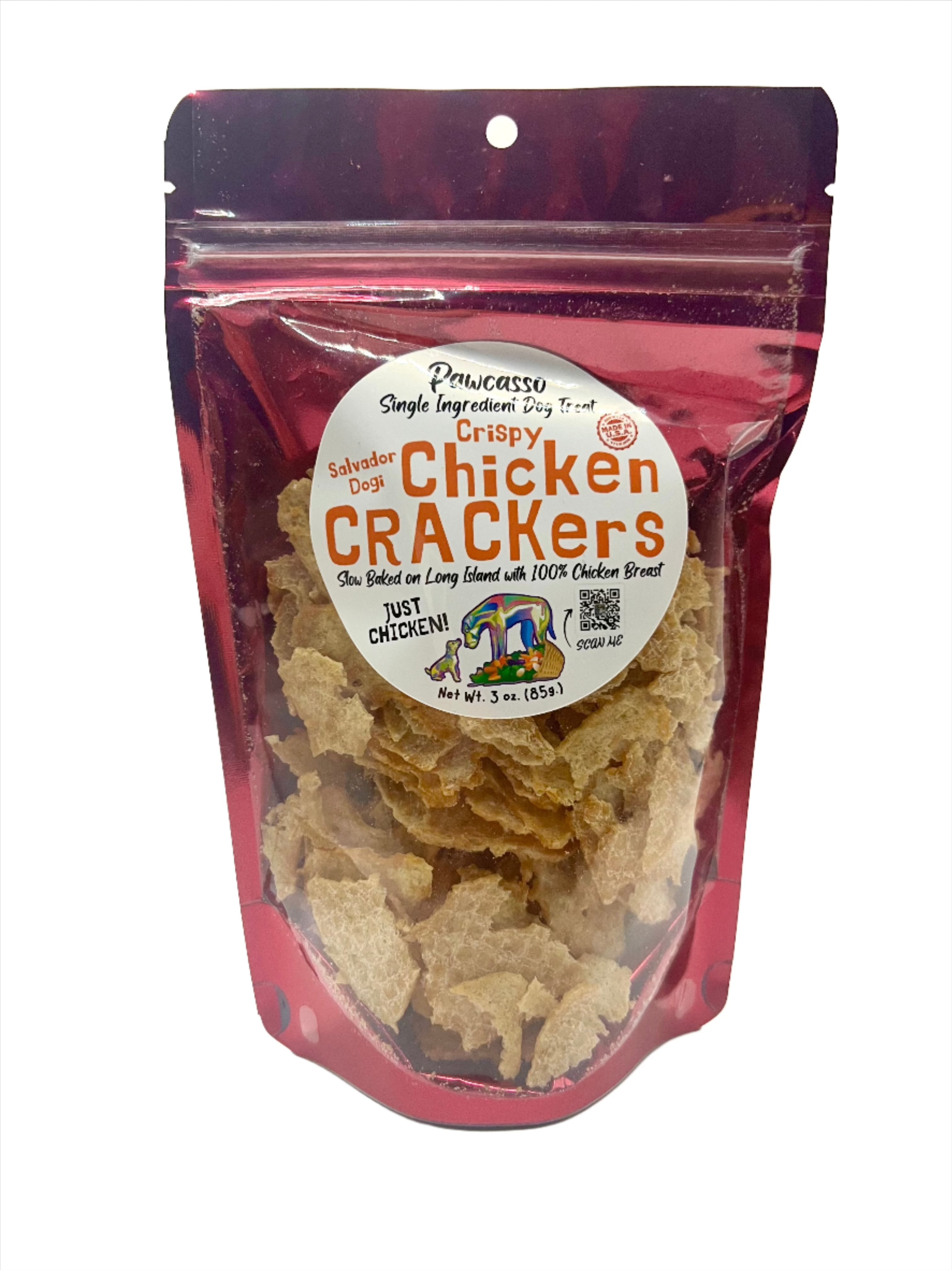 Crispy Chicken Crackers – Pawcasso Treats
